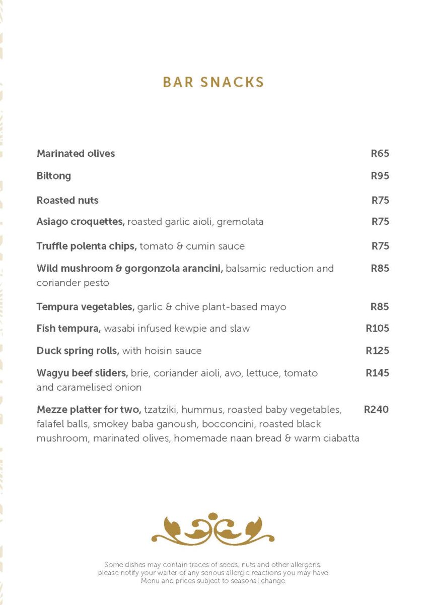 Menu – ASOKA Restaurant, Bar & Lounge